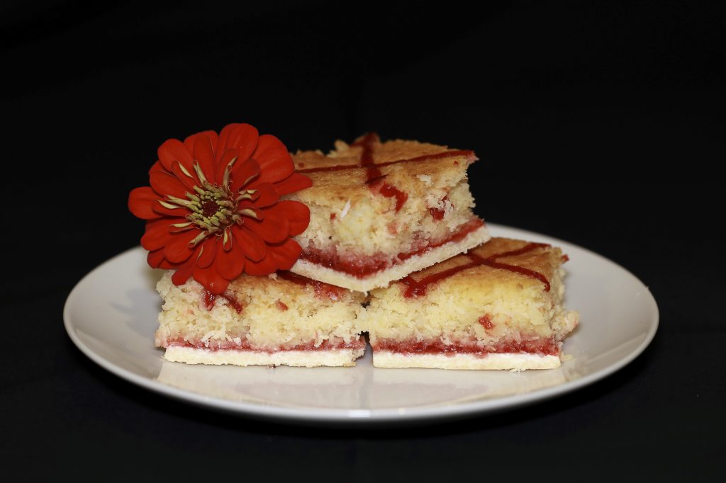 Raspberry Coconut Slice - Artizan Gluten Free Bakery